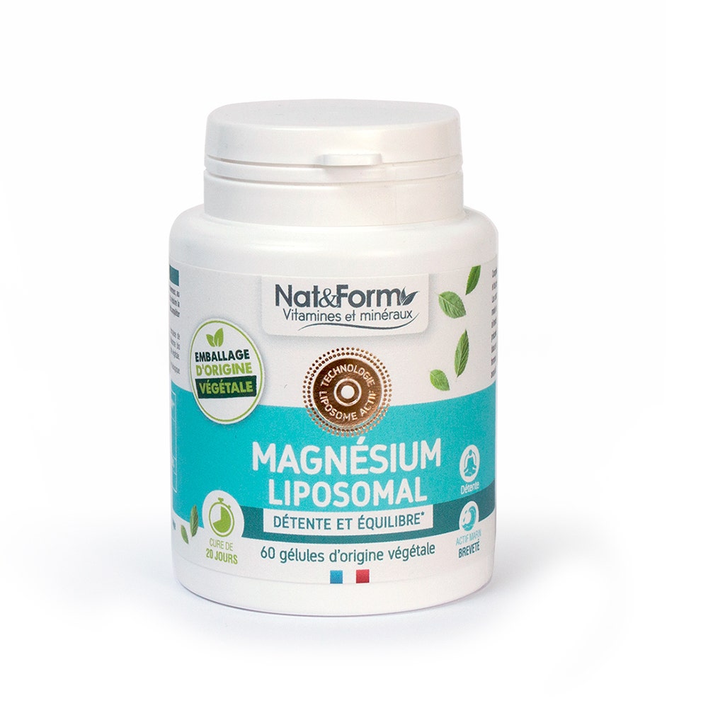 Nat&Form Magnesio liposomal x60 cápsulas vegetales - Easypara