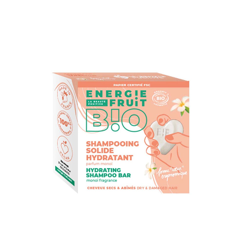 Energie Fruit Champú sólido de monoi ecológico Cabello seco y dañado ...