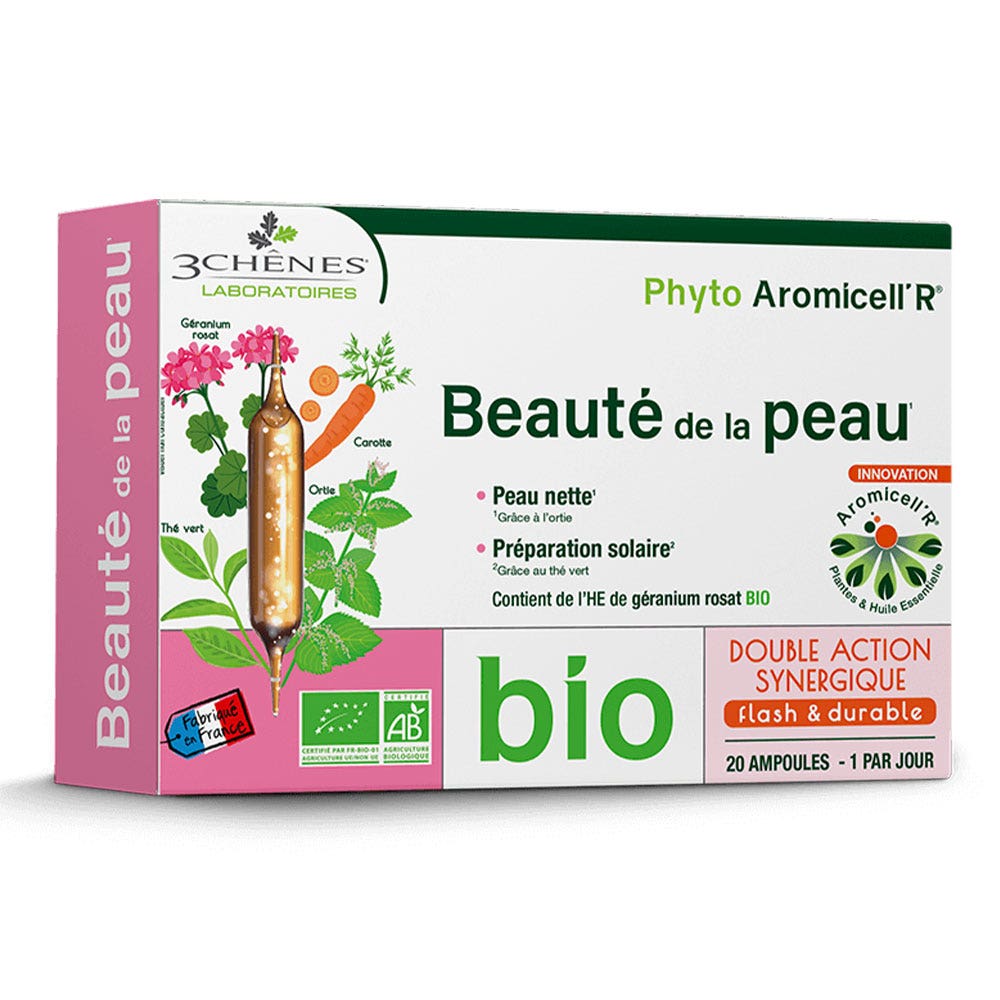 3 Chênes Ampollas Belleza de la piel BIO x20 - Easypara