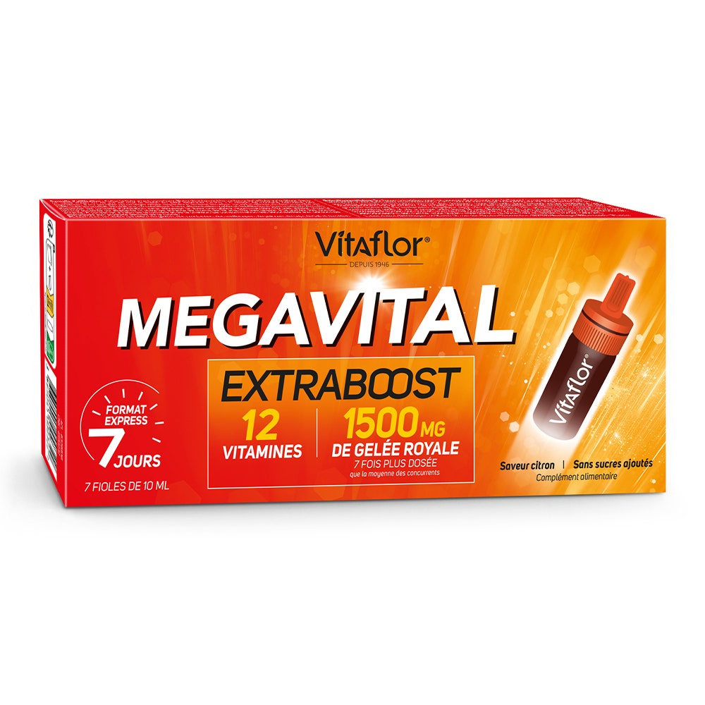 Vitaflor Megavital Extraboost Sabor Limón Formato 7 días 7x10ml - Easypara