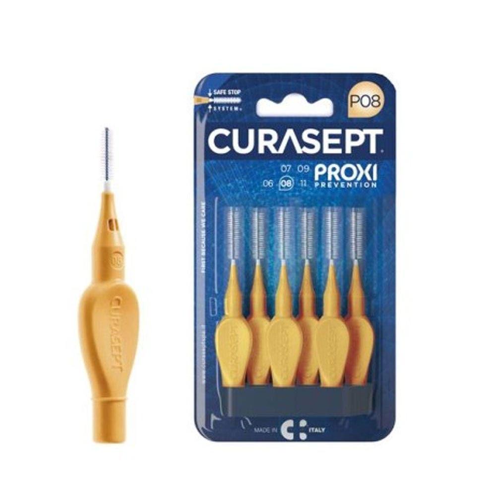 Curasept Proxera P08 Cepillos interdentales naranja x6 - Easypara