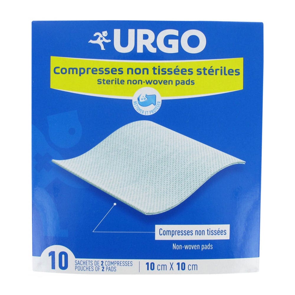 Urgo Compresas estériles no tejidas 10cmx10cm Caja de 10 - Easypara