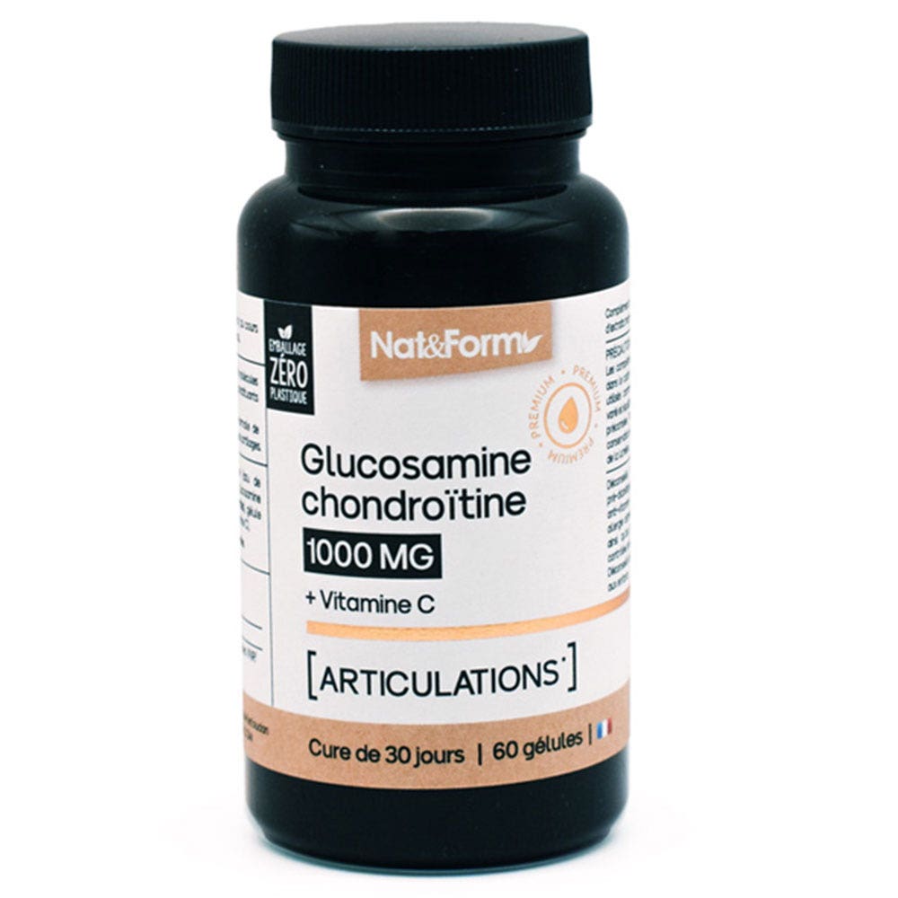 Nat&Form Premium Glucosamina Condroitina 60 cápsulas - Easypara