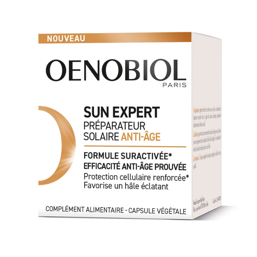 Oenobiol Sun Expert Preparador solar antiedad 30 cápsulas - Easypara