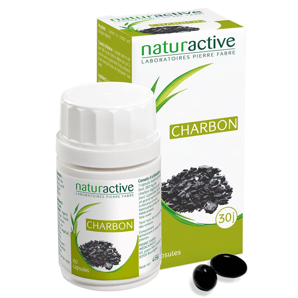 Naturactive Carbon Vegetal 60 Capsulas - Easypara