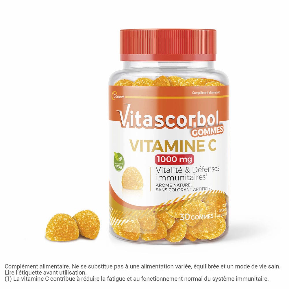 Vitascorbol Vitamina C 1000 mg 30 gomas - Easypara