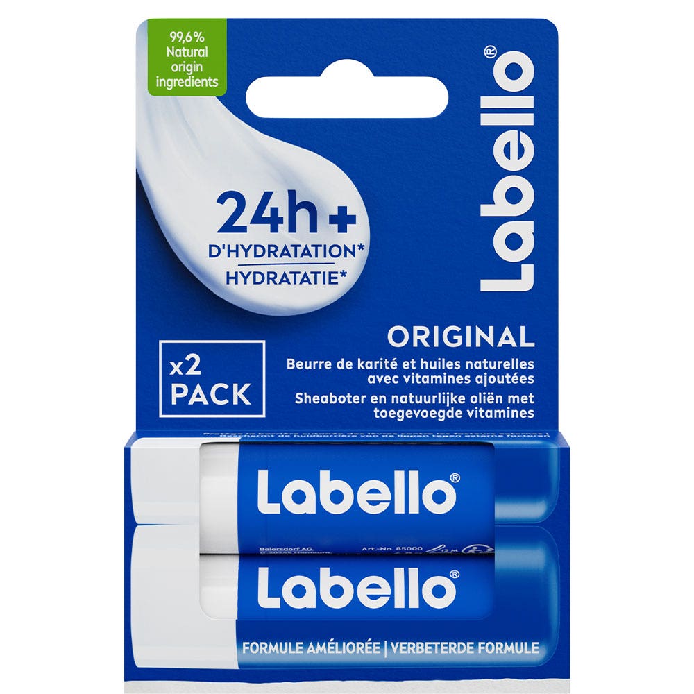 Labello Stick Labial Original 2x5.5ml - Easypara