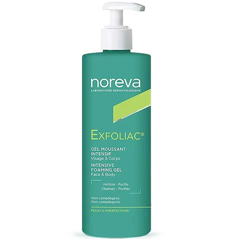 Noreva Exfoliac Gel espumoso suave - Cara y Cuerpo 1L - Easypara