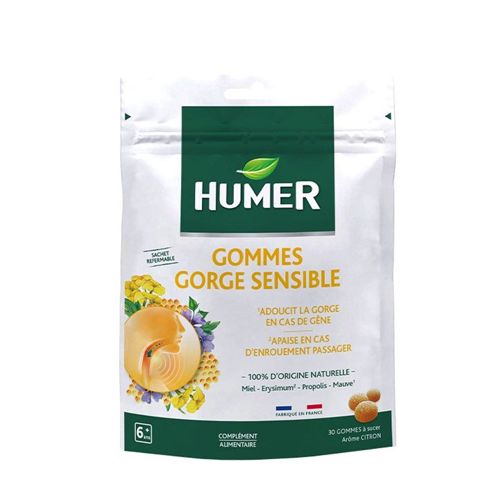 Humer garganta sensible Sabor Limón x30 Chicle - Easypara