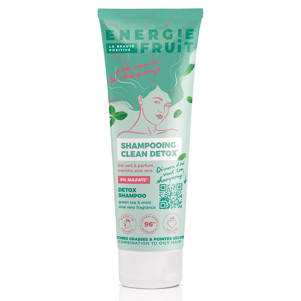 Energie Fruit El Champú Detox Vert Clean Raíces grasas y puntas secas ...