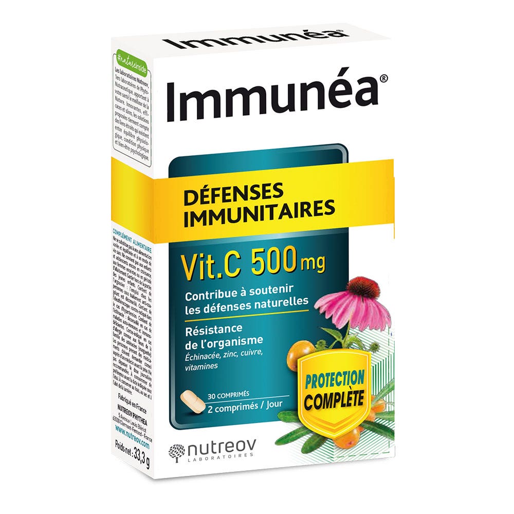 Nutreov Immunéa Defensas inmunitarias - Vit.C 500mg x30 comprimidos ...