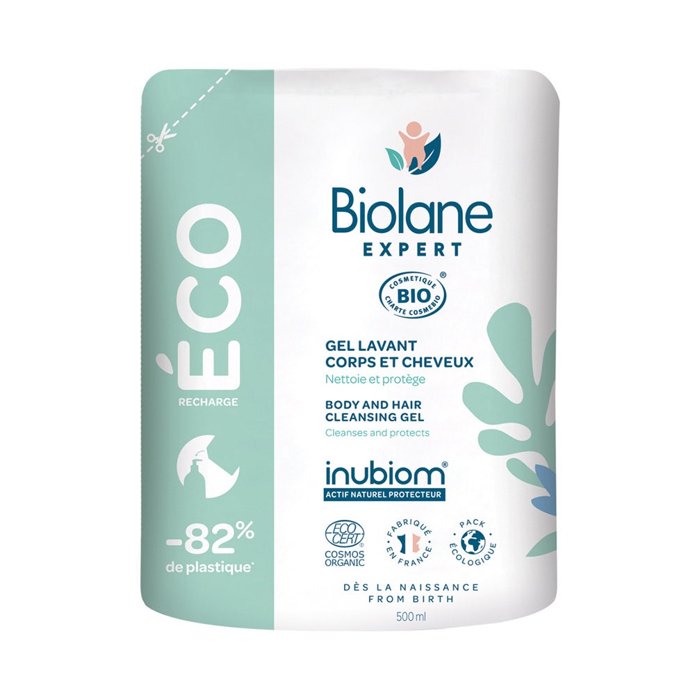 Biolane Experto Eco Refill Gel lavante ecológico para cuerpo y cabello ...