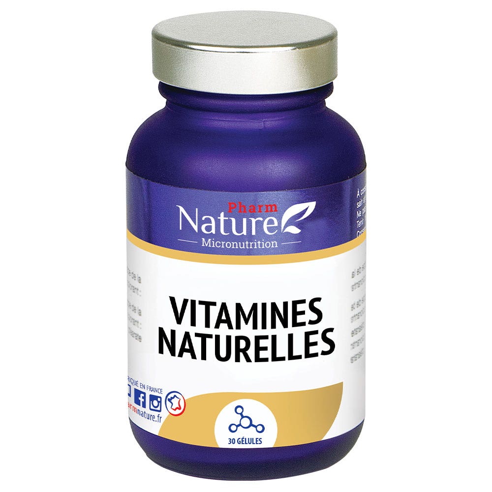 Pharm Nature Micronutrition Vitaminas naturales 30 cápsulas - Easypara