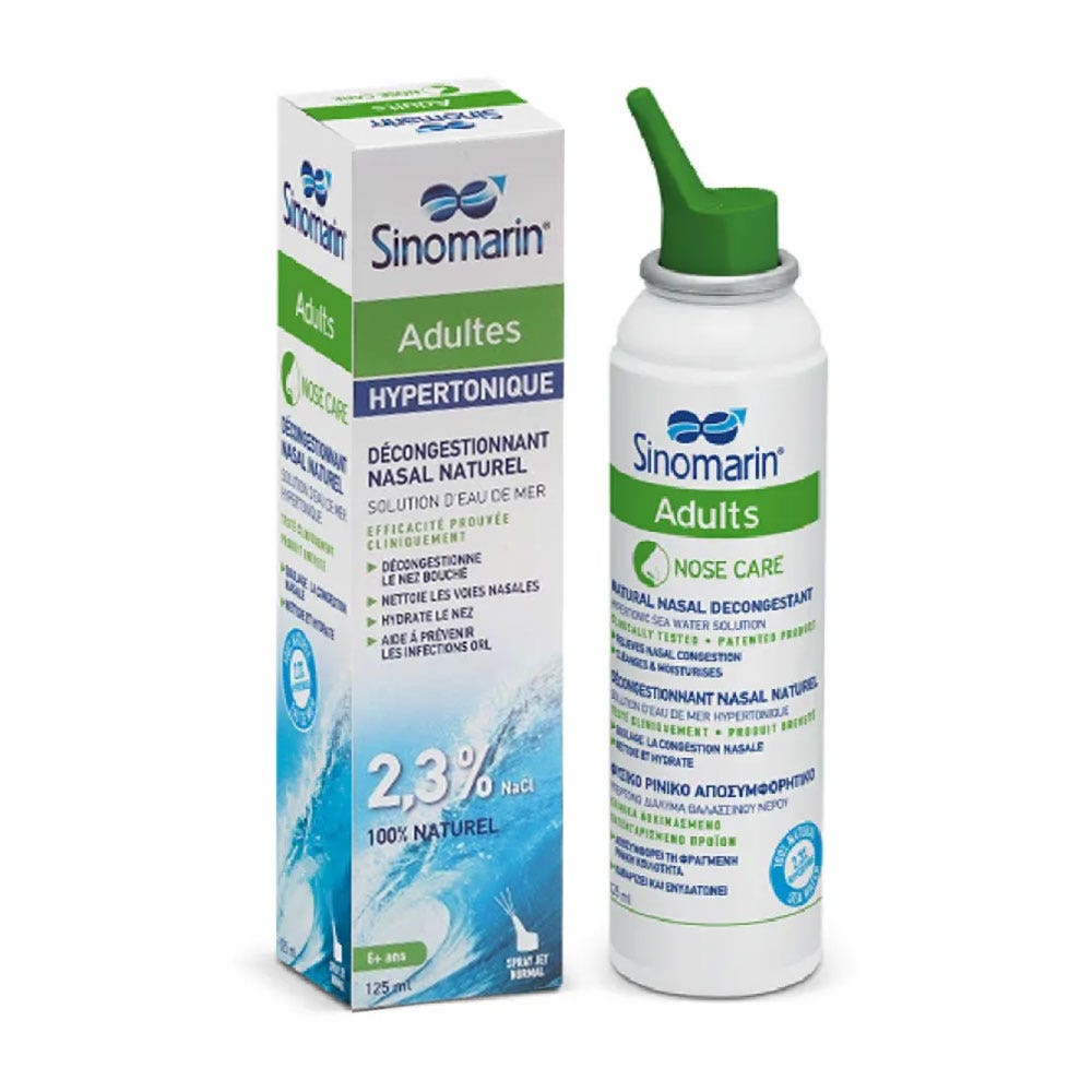 Gifrer Sinomarin Spray nasal hipertónico para la nariz tapada 125 ml ...
