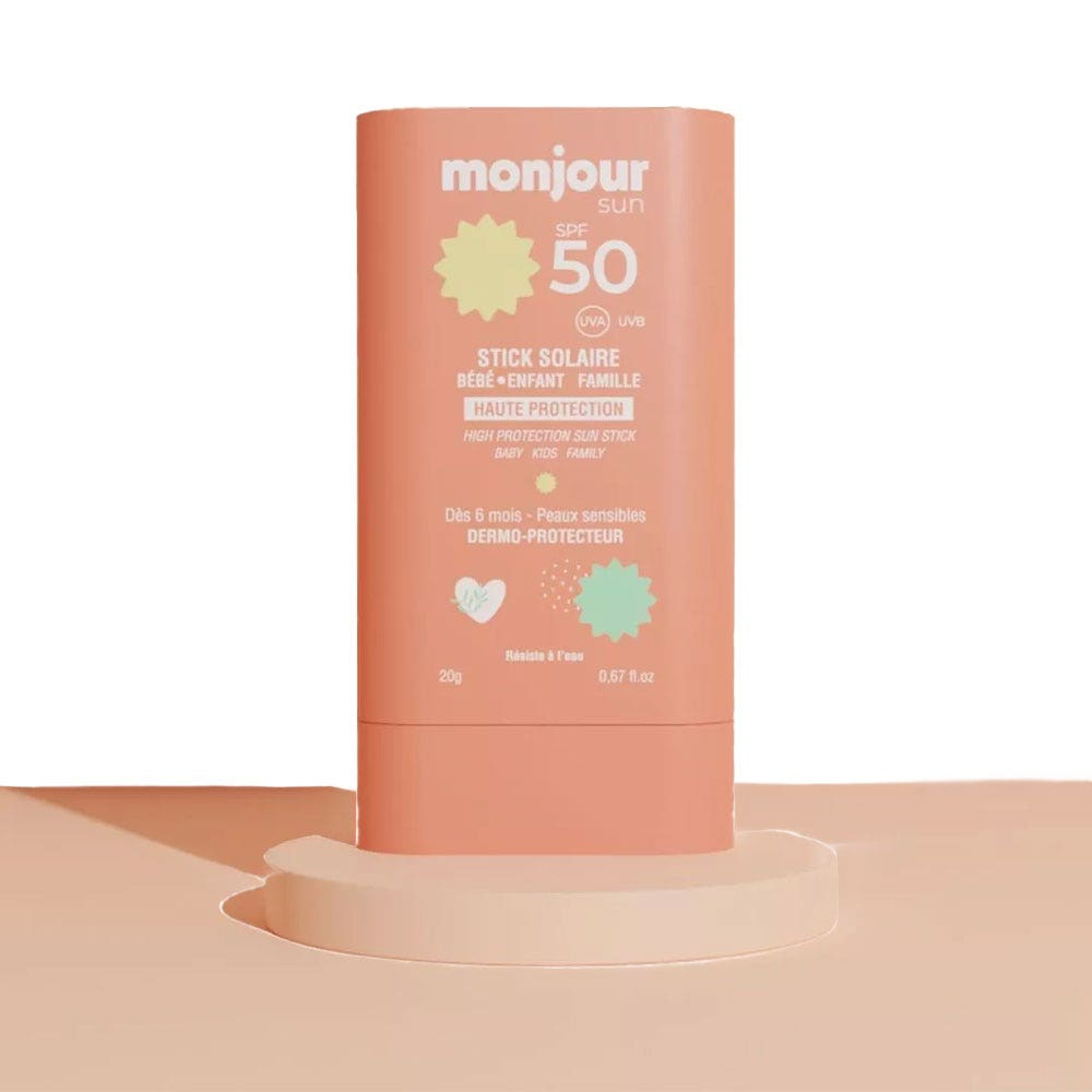 Monjour Stick solar SPF50 A partir de 6 meses Cara y cuerpo 20g - Easypara