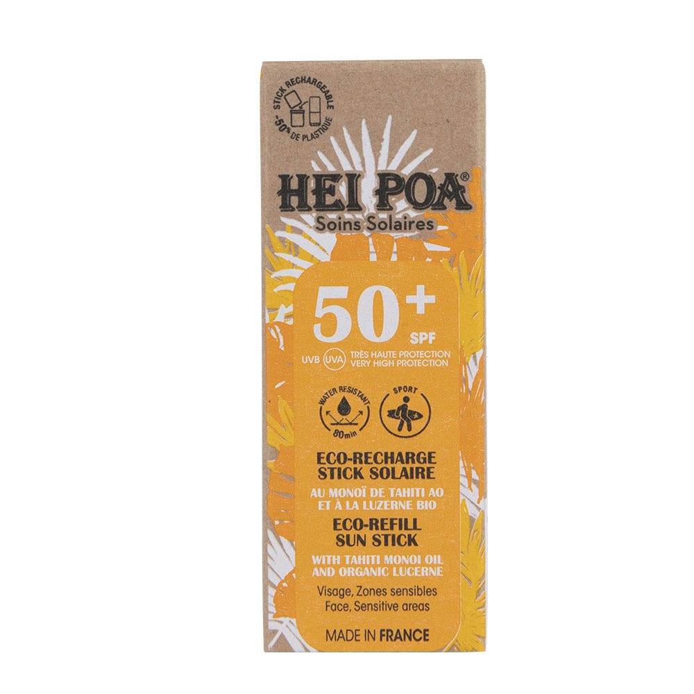 Hei Poa Solares Stick Solar SPF50+ para Rostro Eco-Refill 15g - Easypara