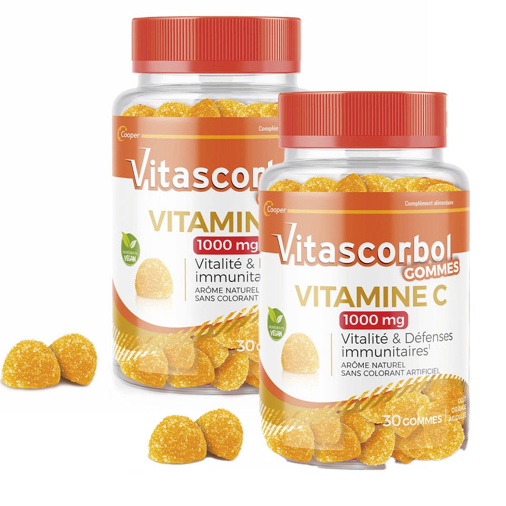 Vitascorbol Vitamina C 1000 mg 2x30 gomas - Easypara
