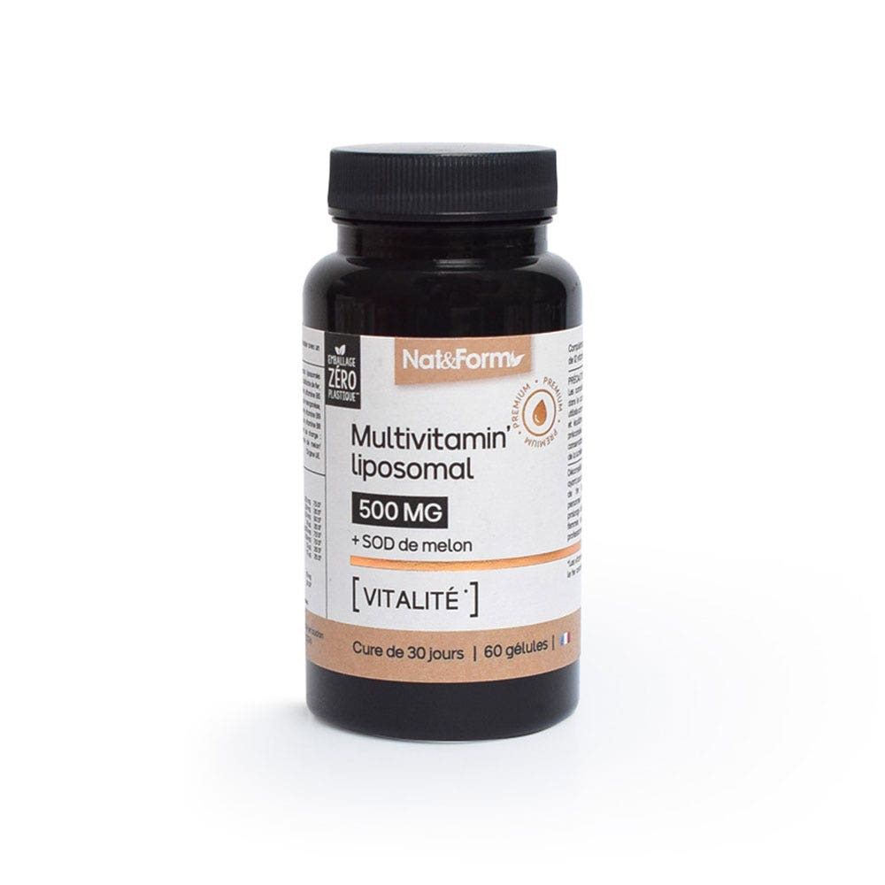 Nat&Form Multivitamínico liposomal x60 cápsulas vegetales - Easypara