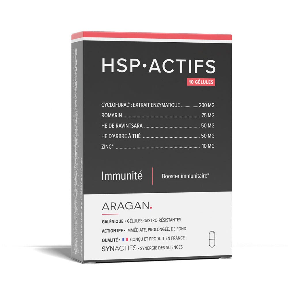 Aragan Synactifs HSP Inmunidad Activa Refuerzo inmunitario 10 cápsulas ...