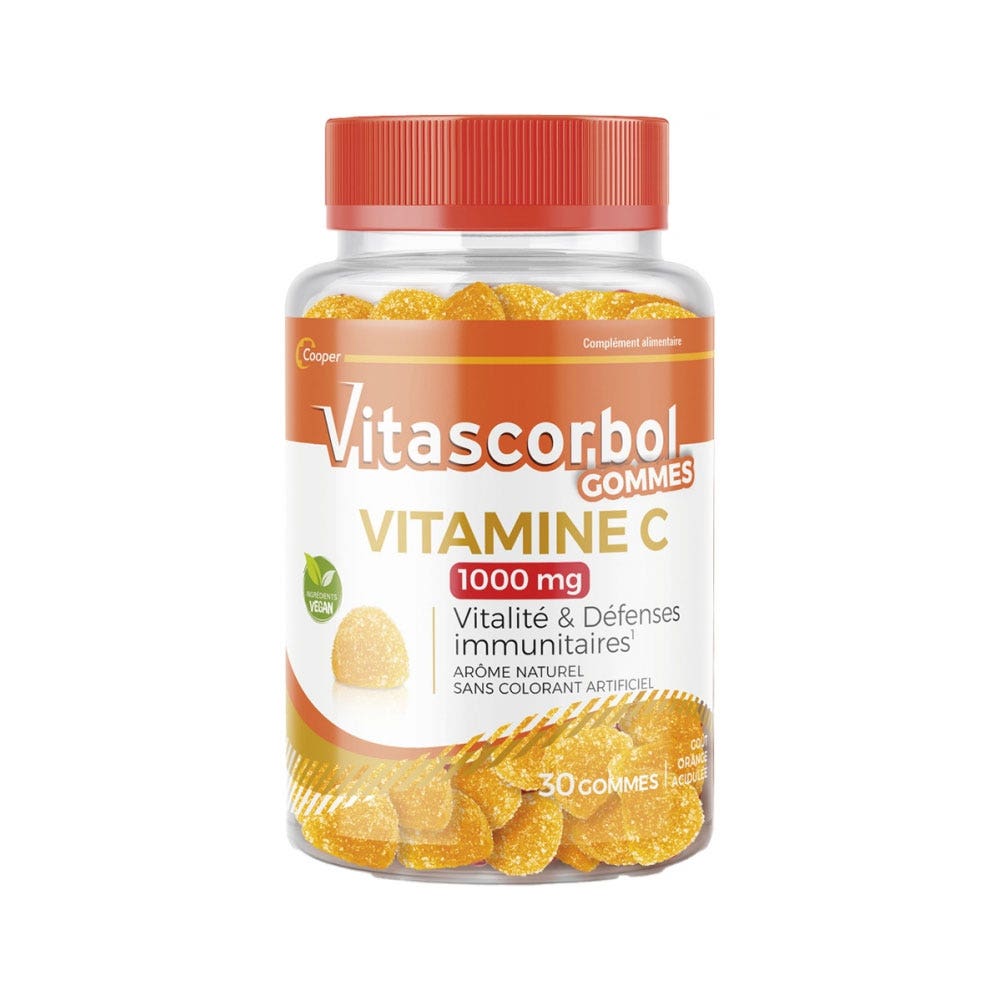 Vitascorbol Vitamina C 1000 mg 30 gomas - Easypara