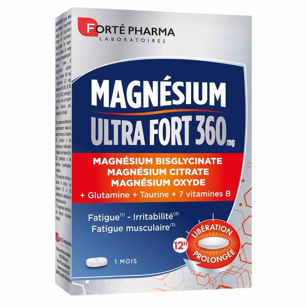 Forté Pharma Magnesio Ultra Fuerte 360 estrés y fatiga 30 comprimidos ...
