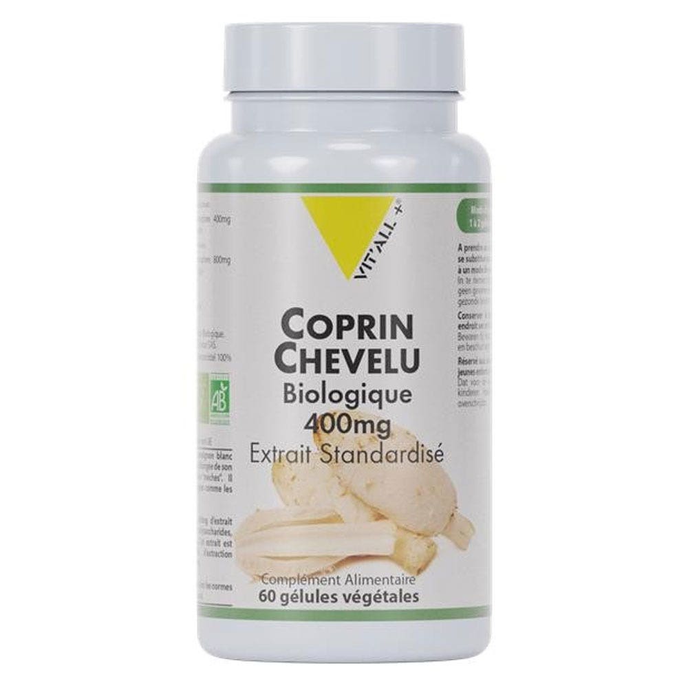 Vit'All+ Coprin Chevelu Bio 400 mg 60 cápsulas - Easypara