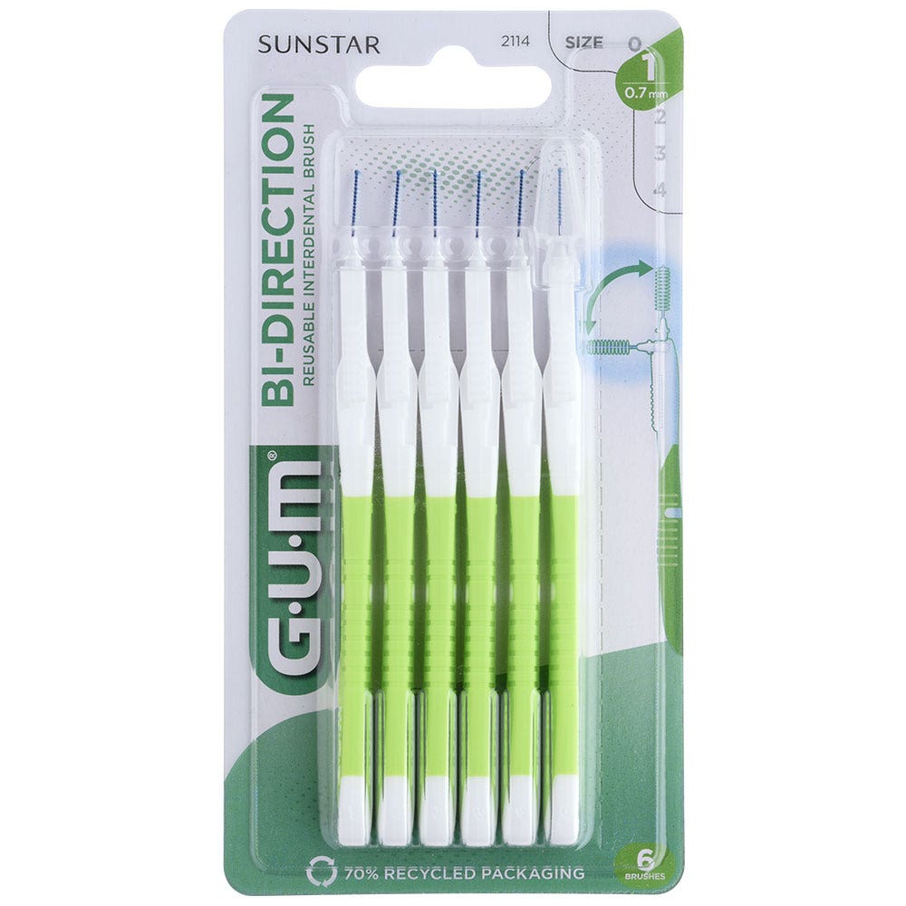 Gum Proxabrush 0,7 mm X6 Proxabrush Cepillos interdentales ...