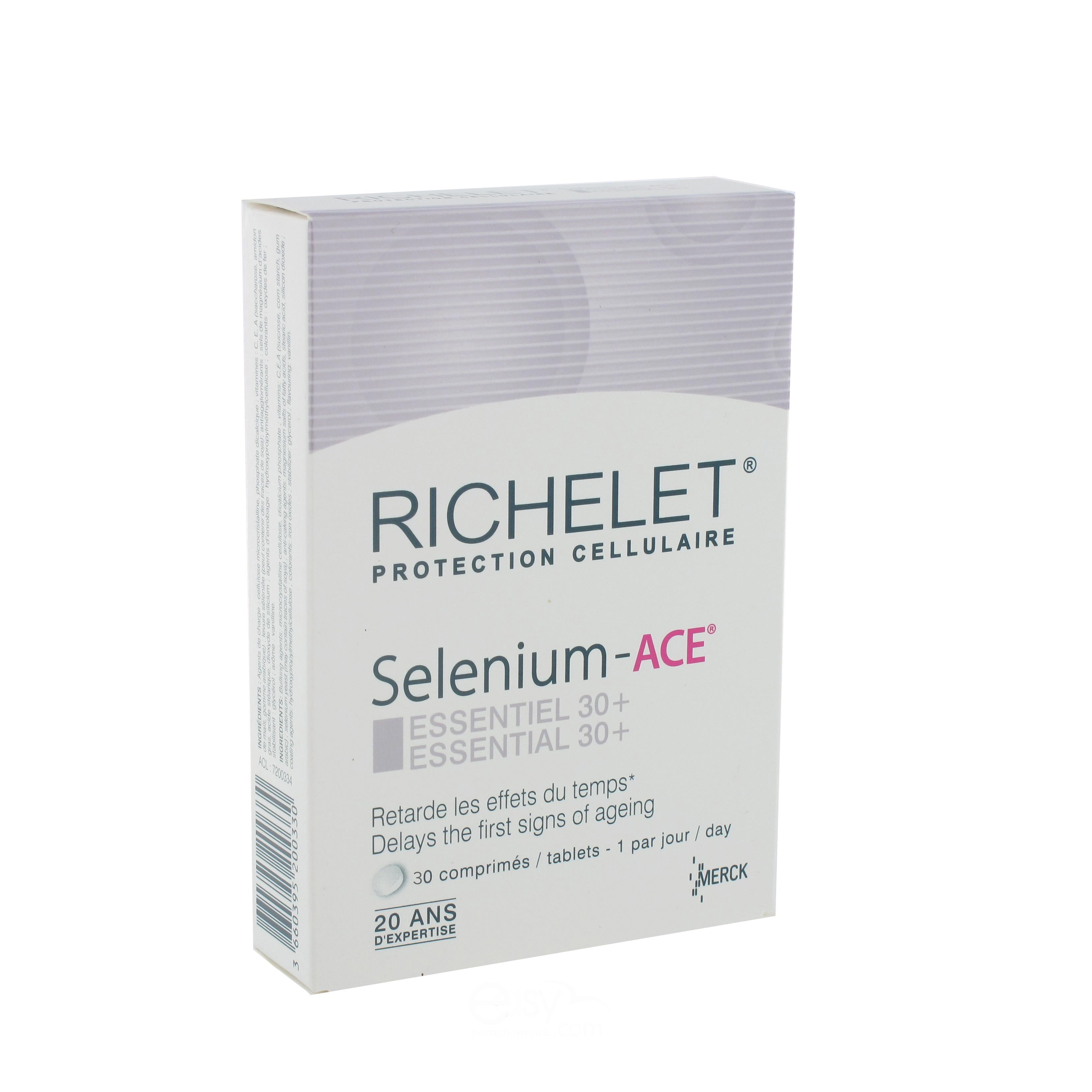 Richelet Selenium Ace Essentiel 30+ Caja 30 Comprimidos - Easypara