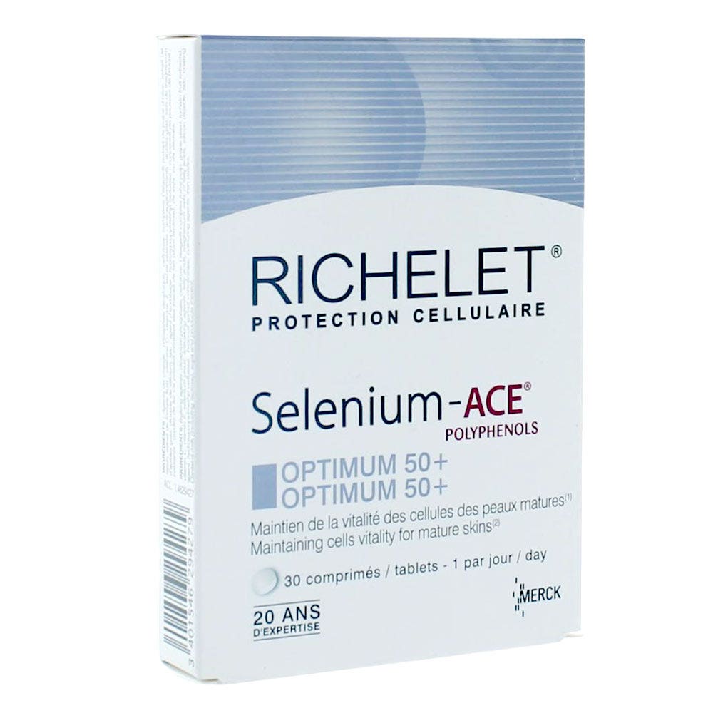 Richelet Selenium Ace Optimum 50+ Caja 30 Comprimidos - Easypara