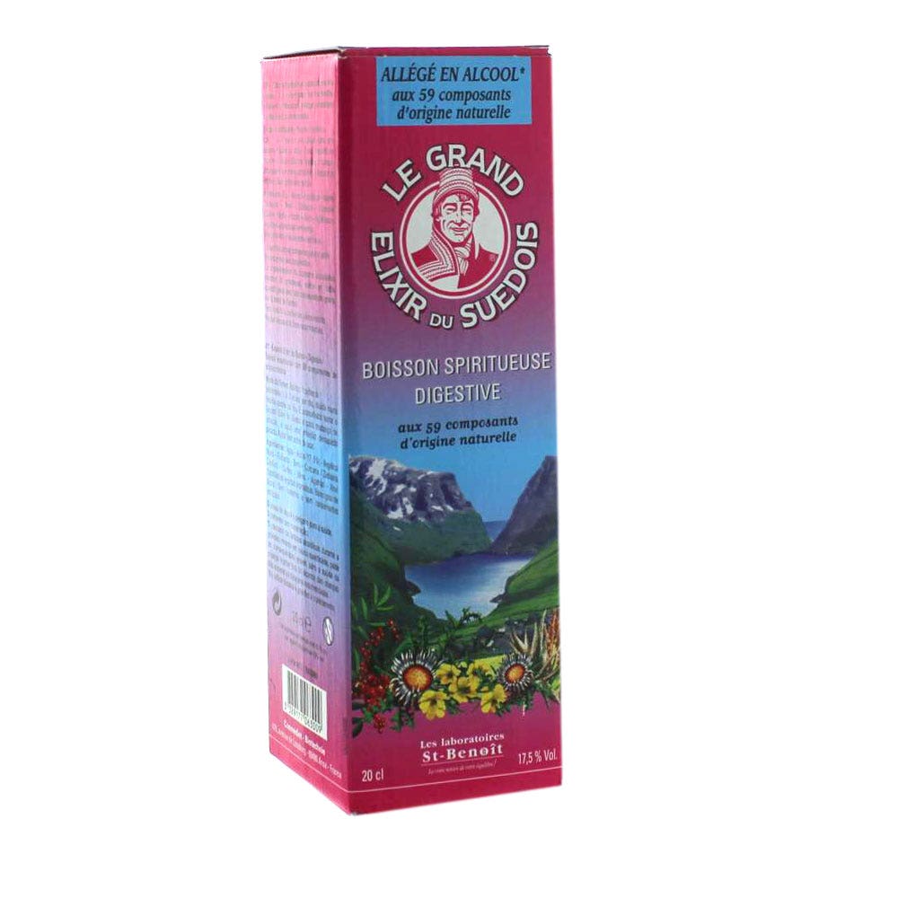 Saint Benoit Elixir Du Suedois Alcohol Bio 17,5 200 ml - Easypara
