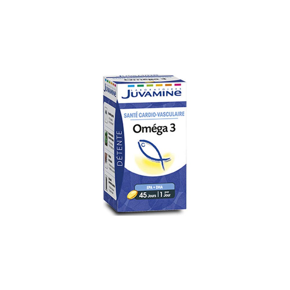 Juvamine Omega3 Salud Cardiovascular 45 Cápsulas - Easypara