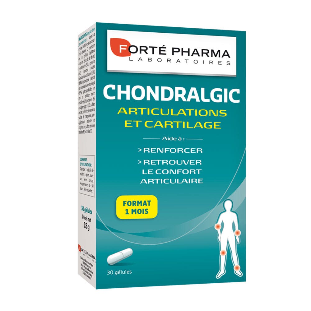 Forté Pharma Chondralgic Articulaciones y Cartílago 30 Cápsulas - Easypara