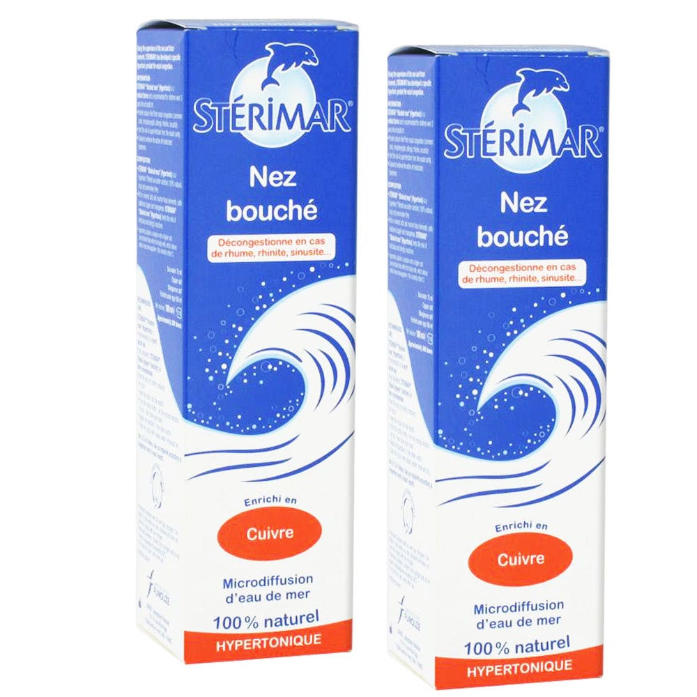 Sterimar Solution Hypertonique Cuivre Nez Bouche 2x100ml - Easypara