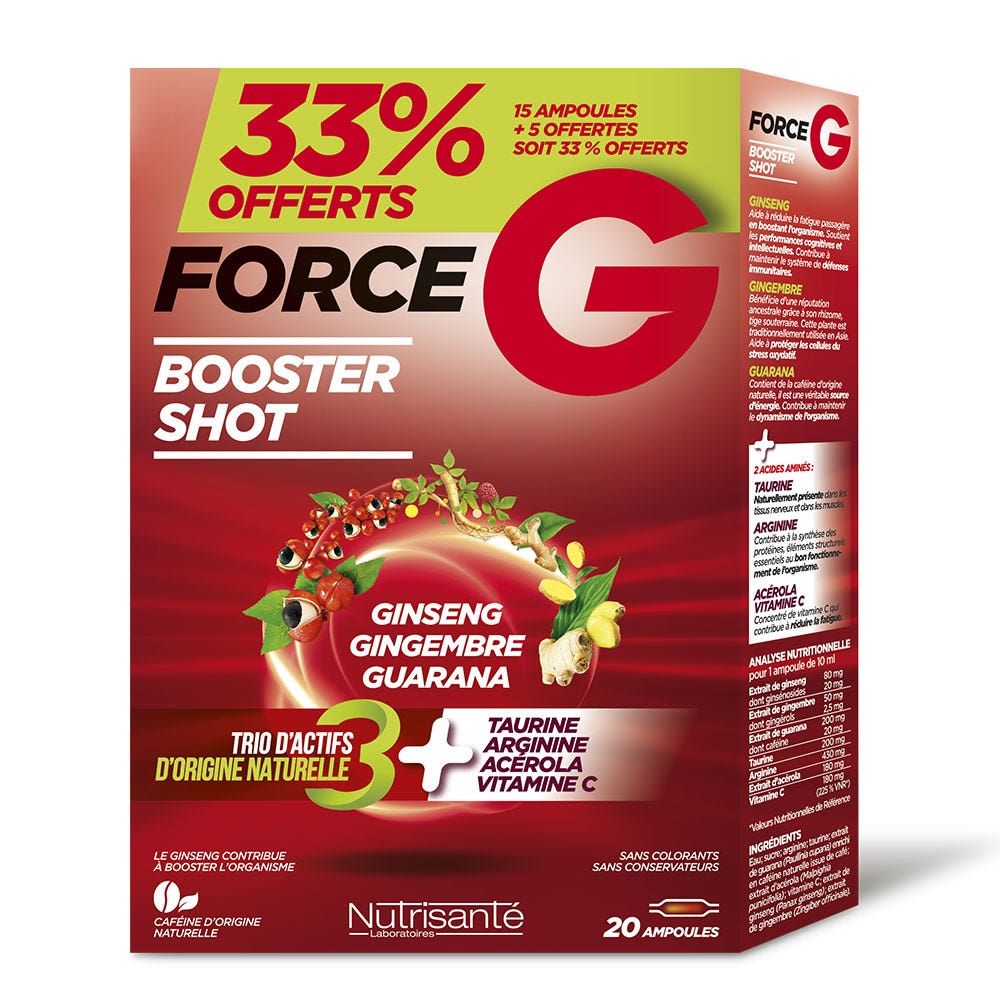 Nutrisante Force G Booster Shot 20 Ampollas 200ml - Easypara
