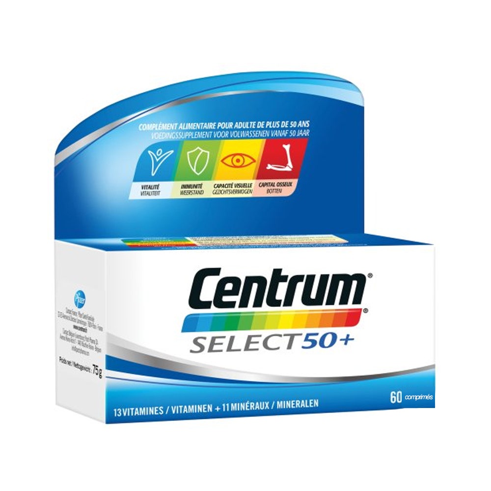 Centrum Centrum Select 50+ 60 Comprimidos - Easypara