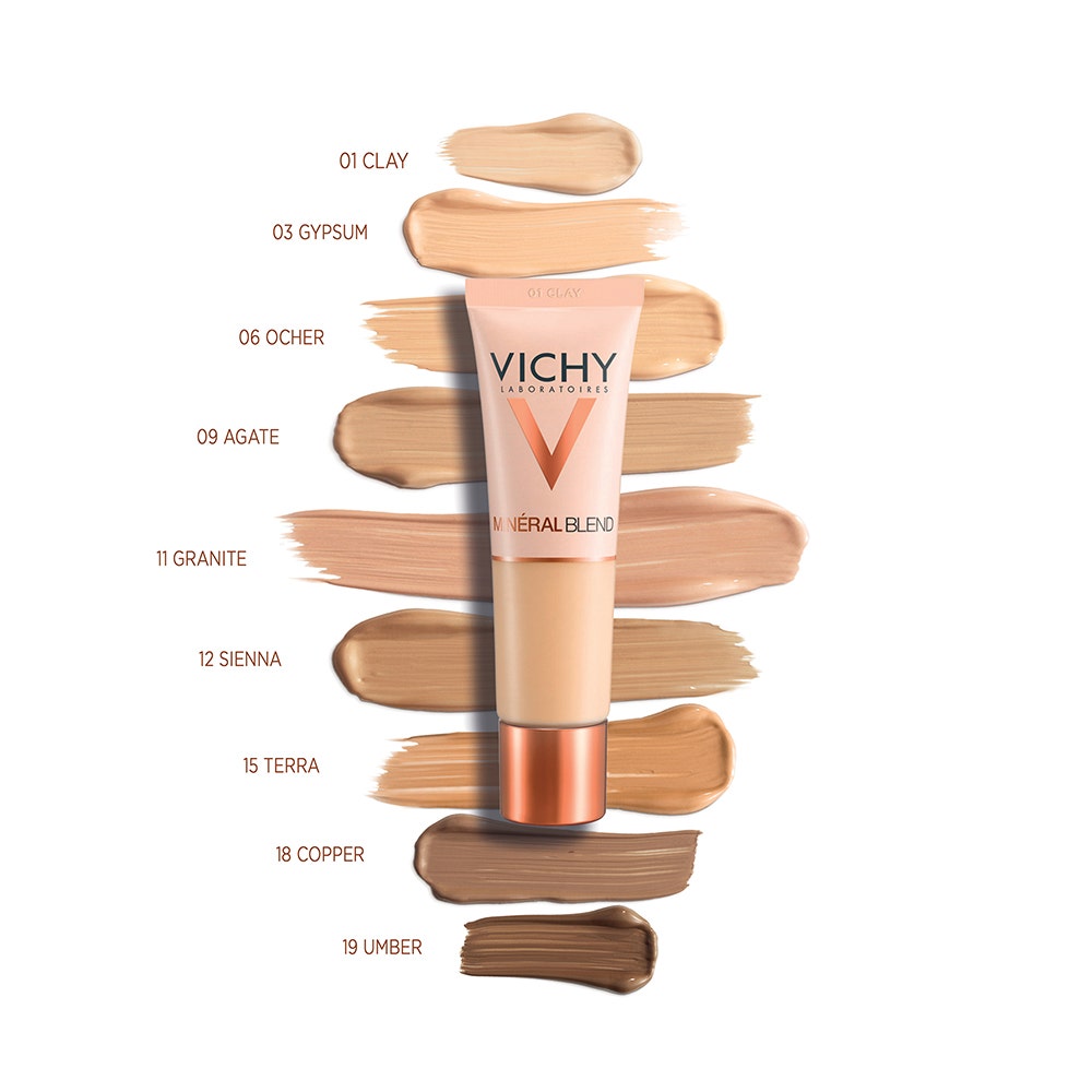 Vichy Mineralblend Base de maquillaje hidratante 16h Hold 30 ml - Easypara