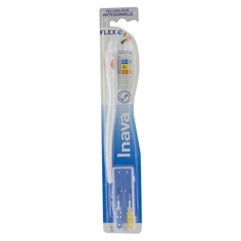 Inava Cepillo interdental, mango largo Flex - Easypara