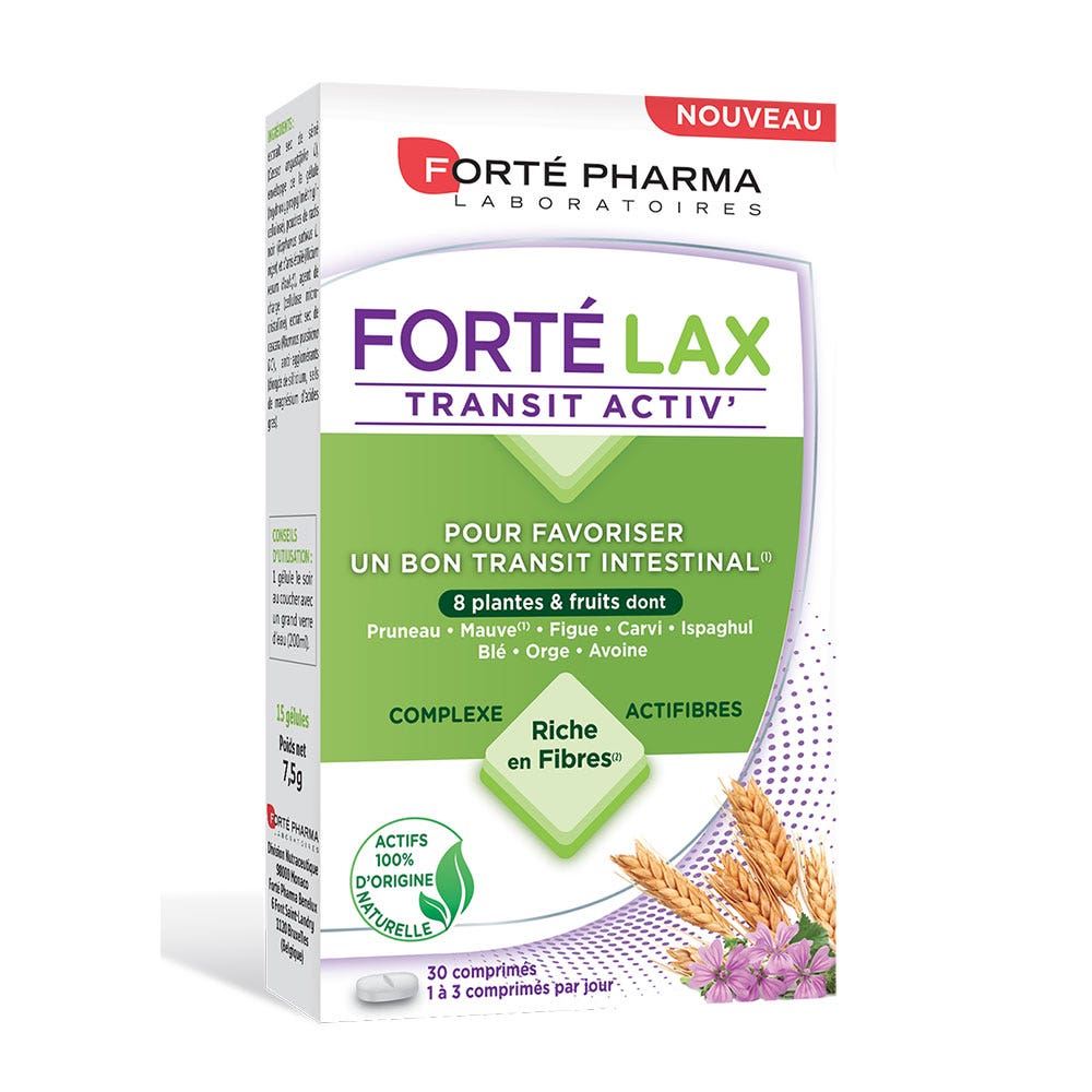 Forté Pharma Forte Lax 30 Comprimidos Transit Activ' - Easypara
