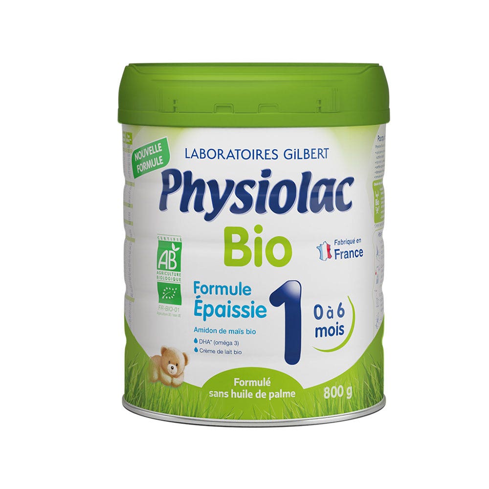 Physiolac 1 Bio Formule de 0 à 6 mois De 0 A 6 Mois 800g - Easypara