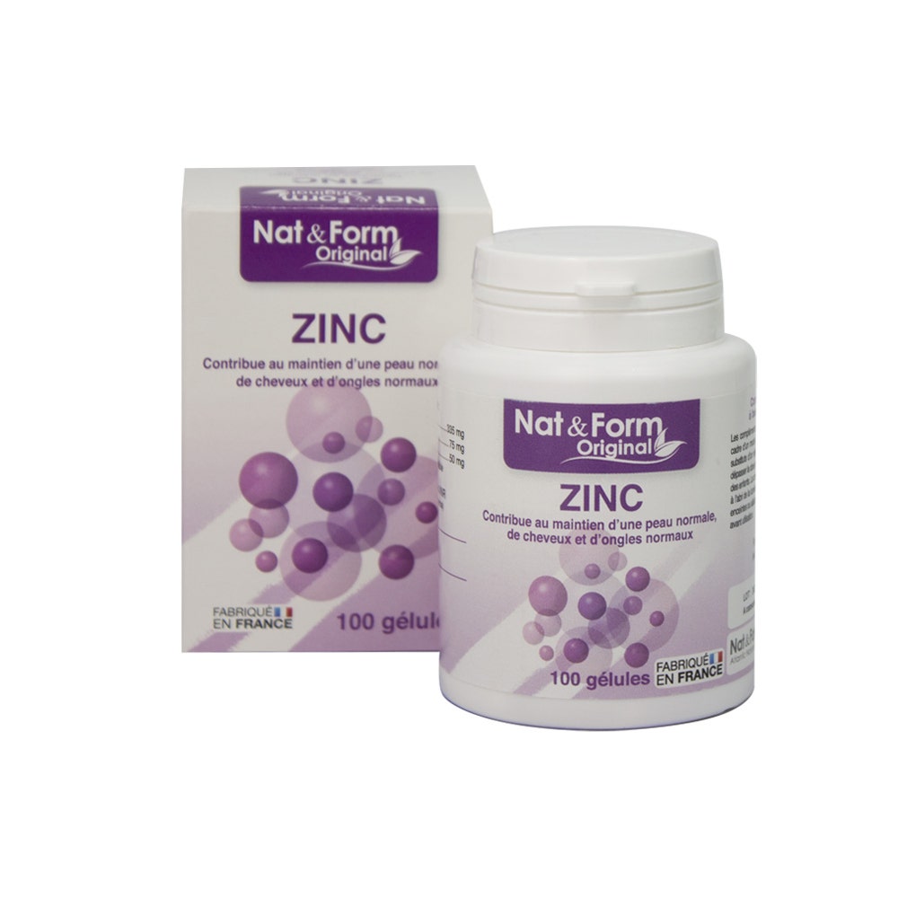 Nat&Form Zinc 100 cápsulas - Easypara