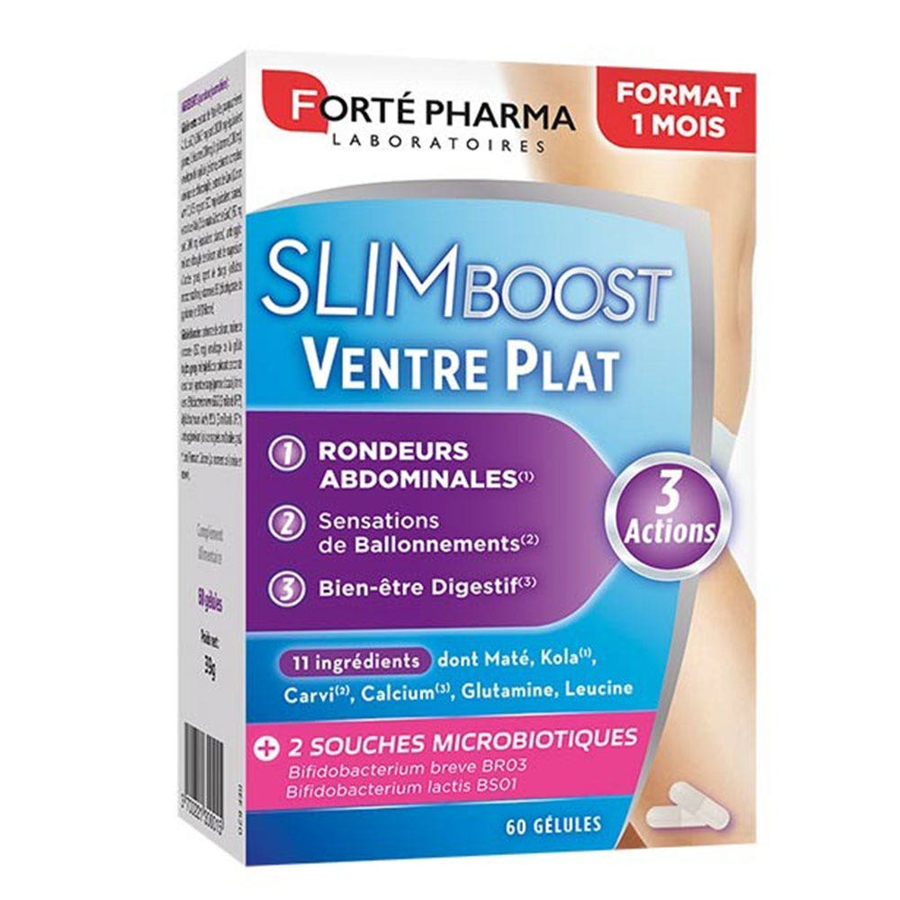 Forté Pharma SlimBoost Vientre Plano 60 Cápsulas - Easypara
