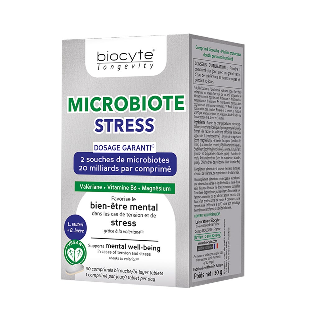 Biocyte Microbiota Estrés 30 comprimidos de doble capa - Easypara