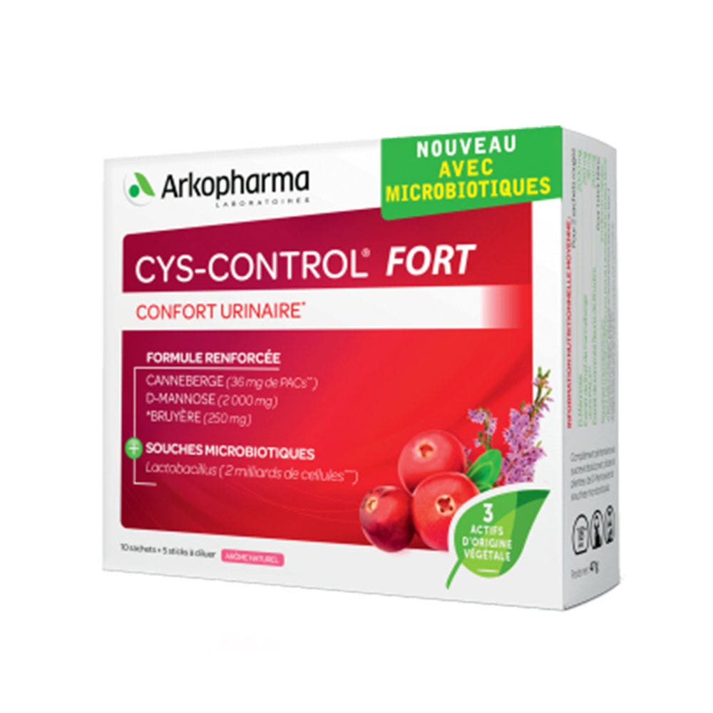 Arkopharma Cys-Control Confort Urinario Forte 10 sobres + 5 sticks ...