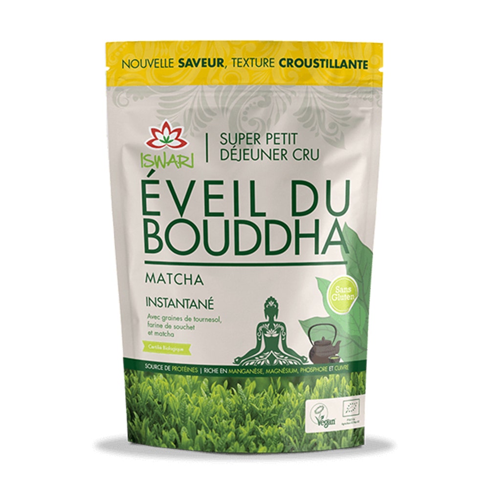Iswari Eveil du Bouddha Matcha ecológico Super Desayuno 360g - Easypara