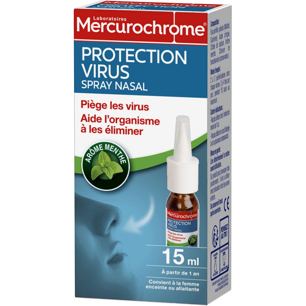 Mercurochrome Spray nasal antivirus 15 ml - Easypara