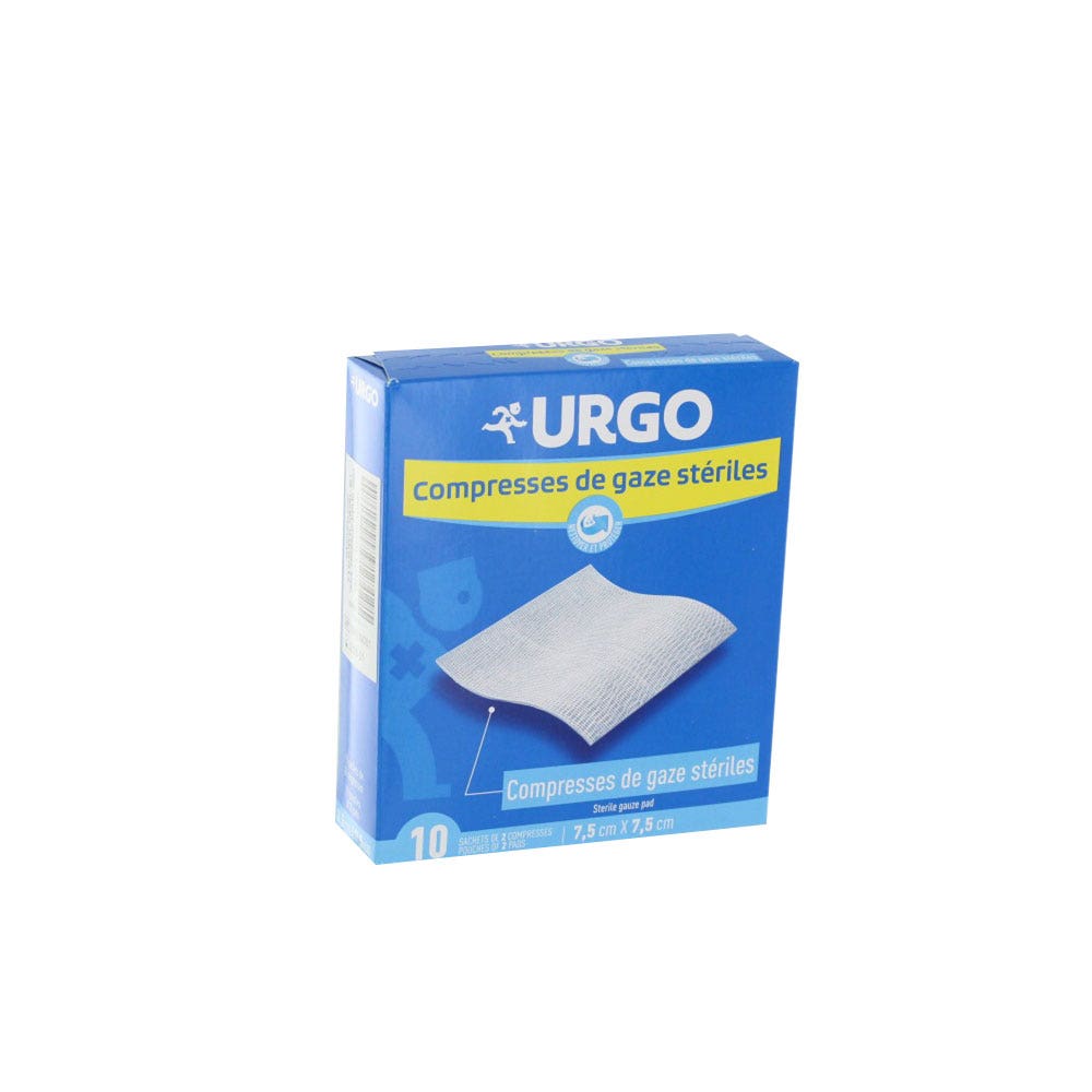 Urgo Compresas Estériles 7.5cmx7.5cm Caja de 10 - Easypara