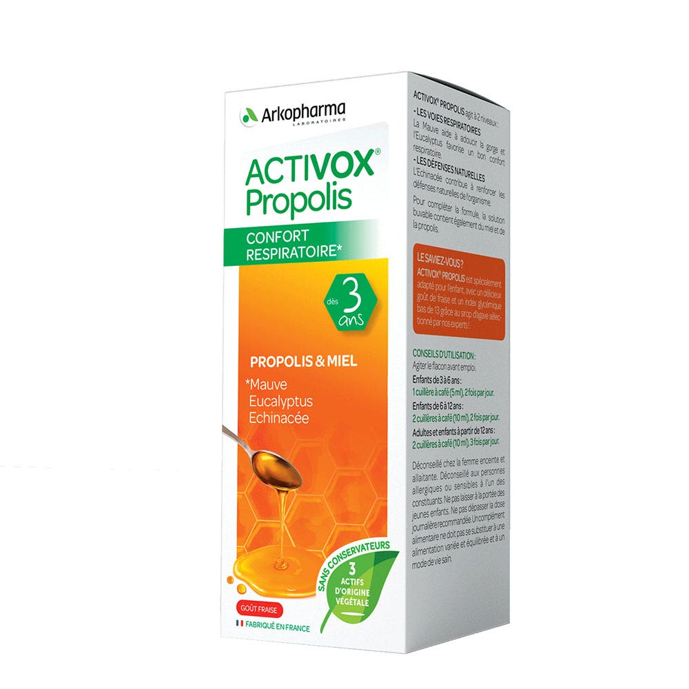 Arkopharma Activox Jarabe Propóleo Confort respiratorio 140ml - Easypara