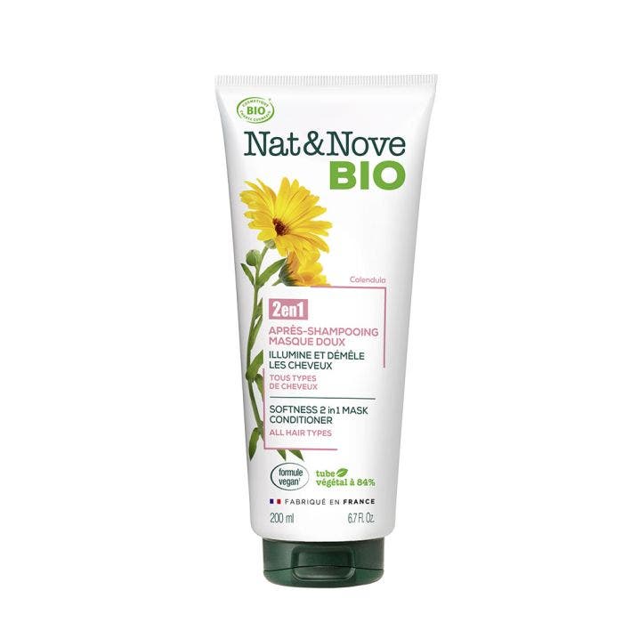 mascarilla acondicionadora suave Bio 2en1 200 ml-todo tipo de cabello NAT&NOVE BIO - Easypara